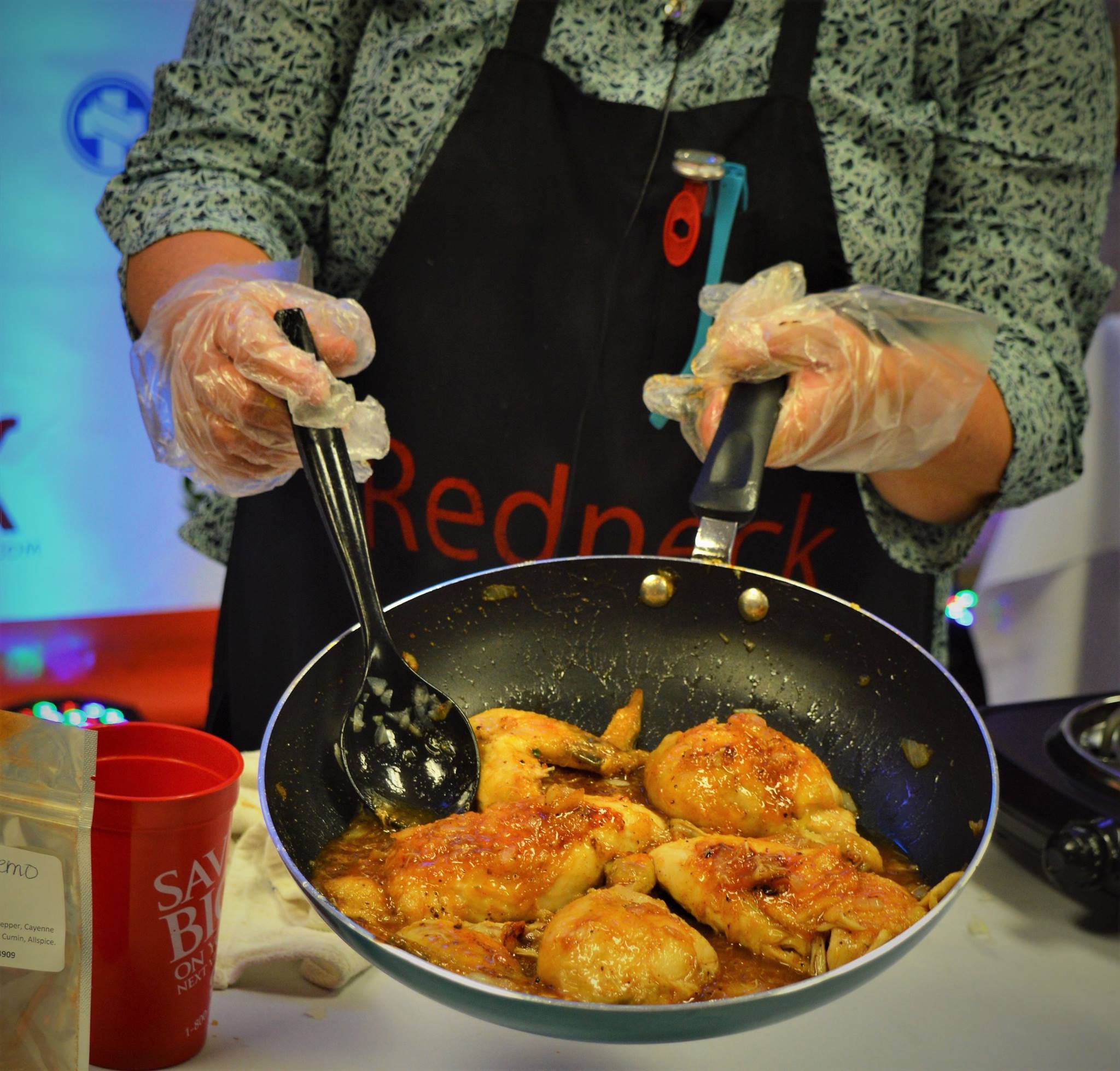 Chicken w/ Peach Whiskey Sauce | Redneck BarBQ